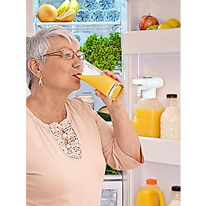 COROTC Milk Dispenser For Fridge Gallon, Electric Milk Dispenser For Kids/Elderly, Sealed Automatic Drink Dispenser For Fridge With Date Reminder, Rechargeable Beverage Dispenser Prevent Overflowing
