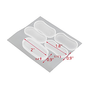 UTALIND 15Pcs Strong Adhesive Toilet Seats Lid Bumpers Toilet Lid Rubber Pads for Protecting Toilet Seat Cover or Handles Damaged by Collision, Clear