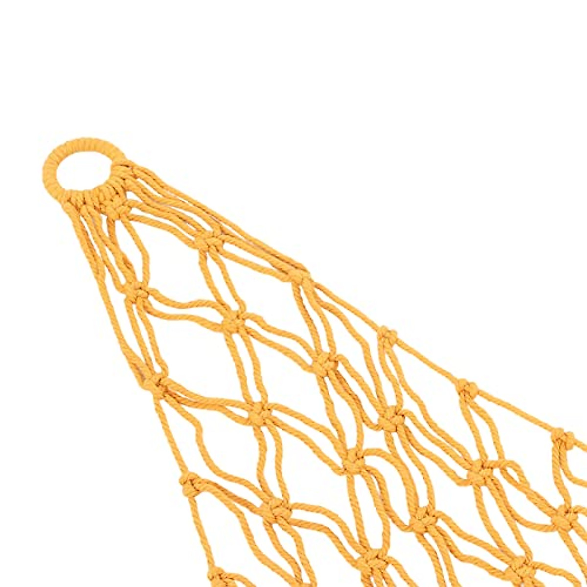Stuffed Animal Storage Net, Macrame Toy Plush Toy Net Hammock Easy to Install Animals Corner Hanging Stuffed Animal Storage Holder Space Saving Tassel Toys Bedroom Storage Hammock (Autumn Yellow)