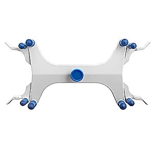 QWORK Double Burette Clamp, Adjustable Aluminum Clamp with High-Strength Alloy Jaws and Convenient Butterfly-Style Spring Load for Laboratory Applications