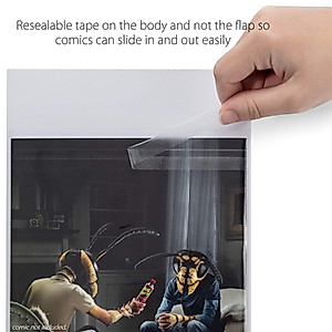 TitanShield Current/Modern Size Resealable Comic Book Bags (150 Count)