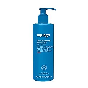 AQUAGE. Color Protecting Conditioner, Deep-Penetrating Moisturizer Seals in Haircolor, Infused with Nutrient-Rich Sea Botanicals, Restores Hair and Adds Shine, 8 oz