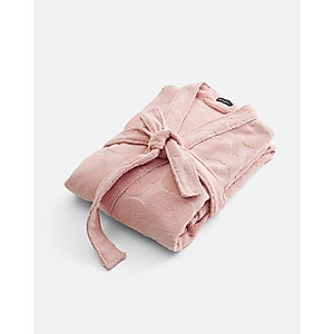 MARIMEKKO Pieni Unikko Terry Cotton Bathrobe (Powder Pink) – Floral Patterned Bathrobe – 46 in x 23 in (S/M)