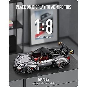 Nifeliz Sports Car 977, GTZ RS Racing Model Toy, Collectible Building Kit for Adults (3,389 Pieces)