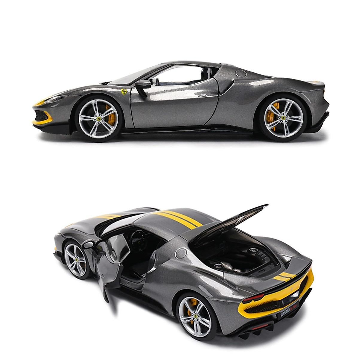 HTLNUZD Bburago 1/18 2023 Alloy Car for Ferrari 296 GTB ASSETTO FIORANO Die Casting Simulation 1:18 Super Model Car Collectible