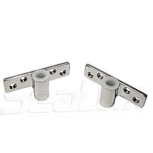 SeaLux Marine 316 Stainless Steel Side Mount Oarlock Sockets for 1/2" Shank (Pair)