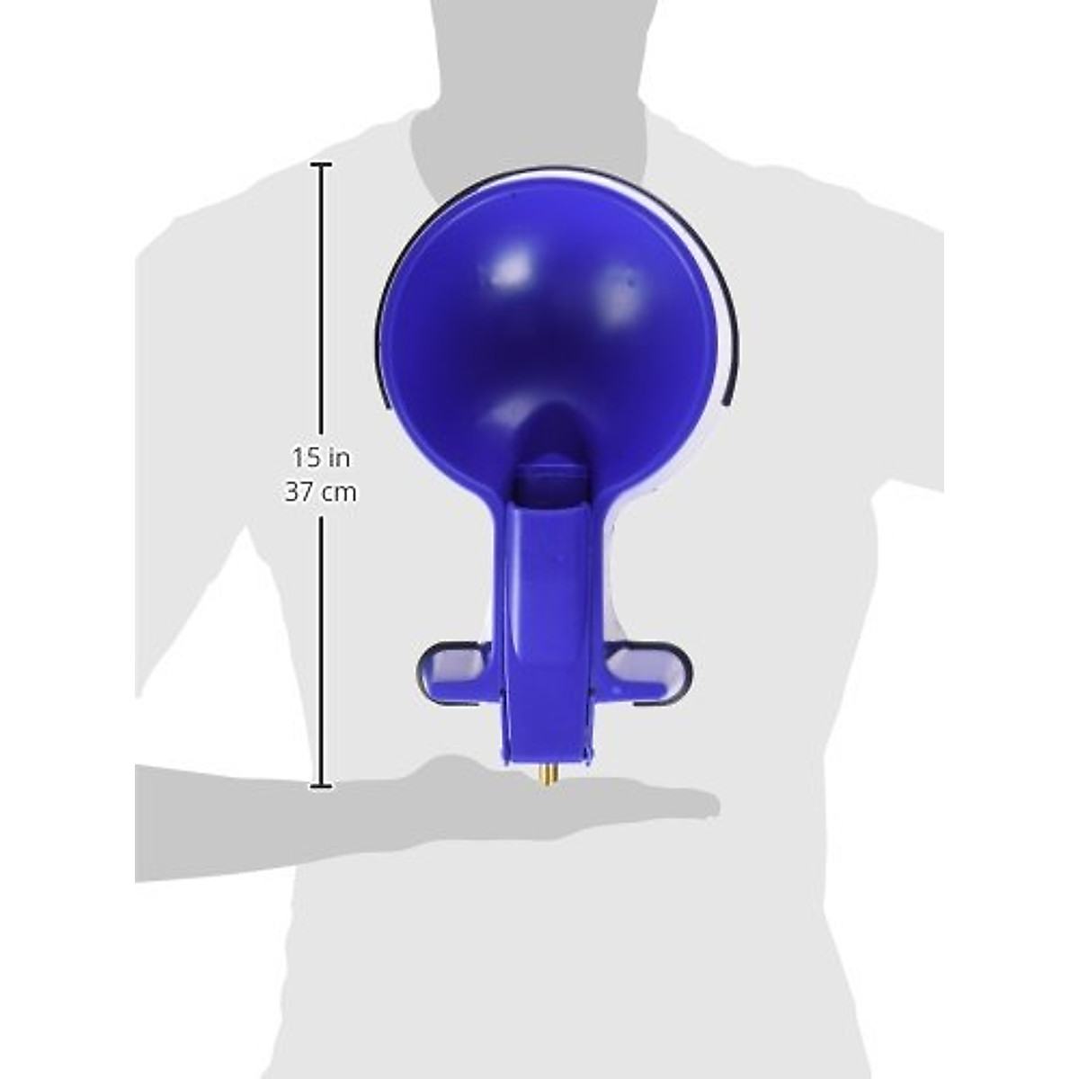 The Easy-Clean Auto-Fill Water Bowl with (5-Foot) Long Stainless Steel Hose, 32 ounces,Blue