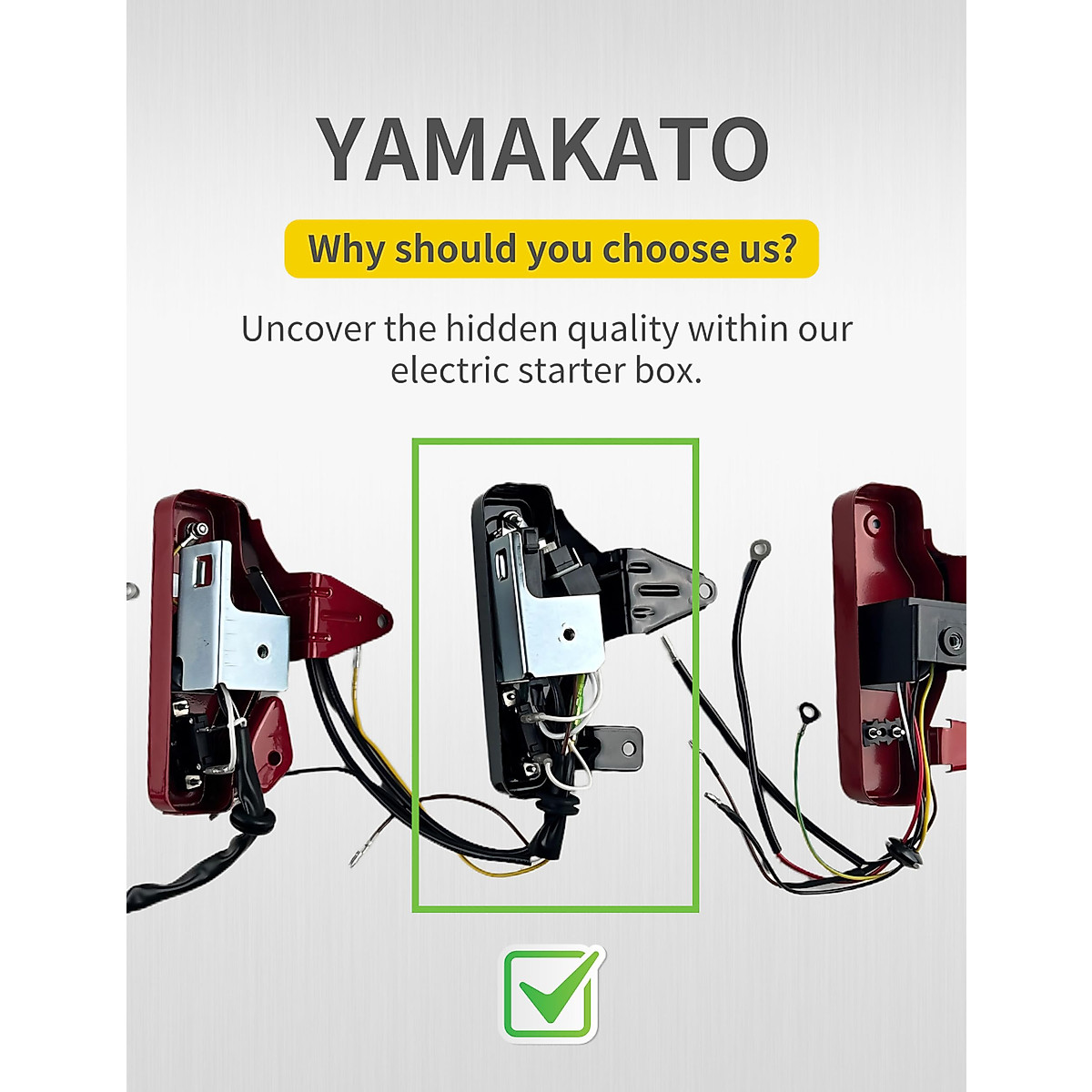 YAMAKATO Electrical Starter Kit for Predator 212 Coleman Honda Non Hemi 196cc 212cc 224cc Small Engine Mini Bike Go Kart