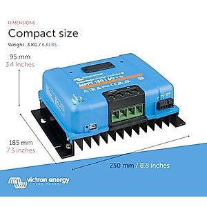 Victron Energy SmartSolar MPPT Tr 150V 60 amp 12/24/36/48-Volt Solar Charge Controller (Bluetooth)
