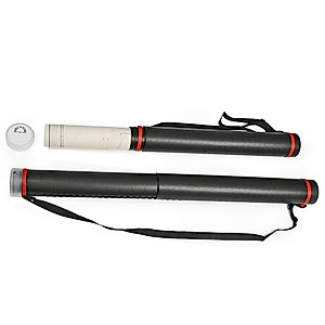 Hang-A-Plan Blueprint, Document, Poster Tube with Carry Strap, Expandable 24" to 39", Hard Plastic