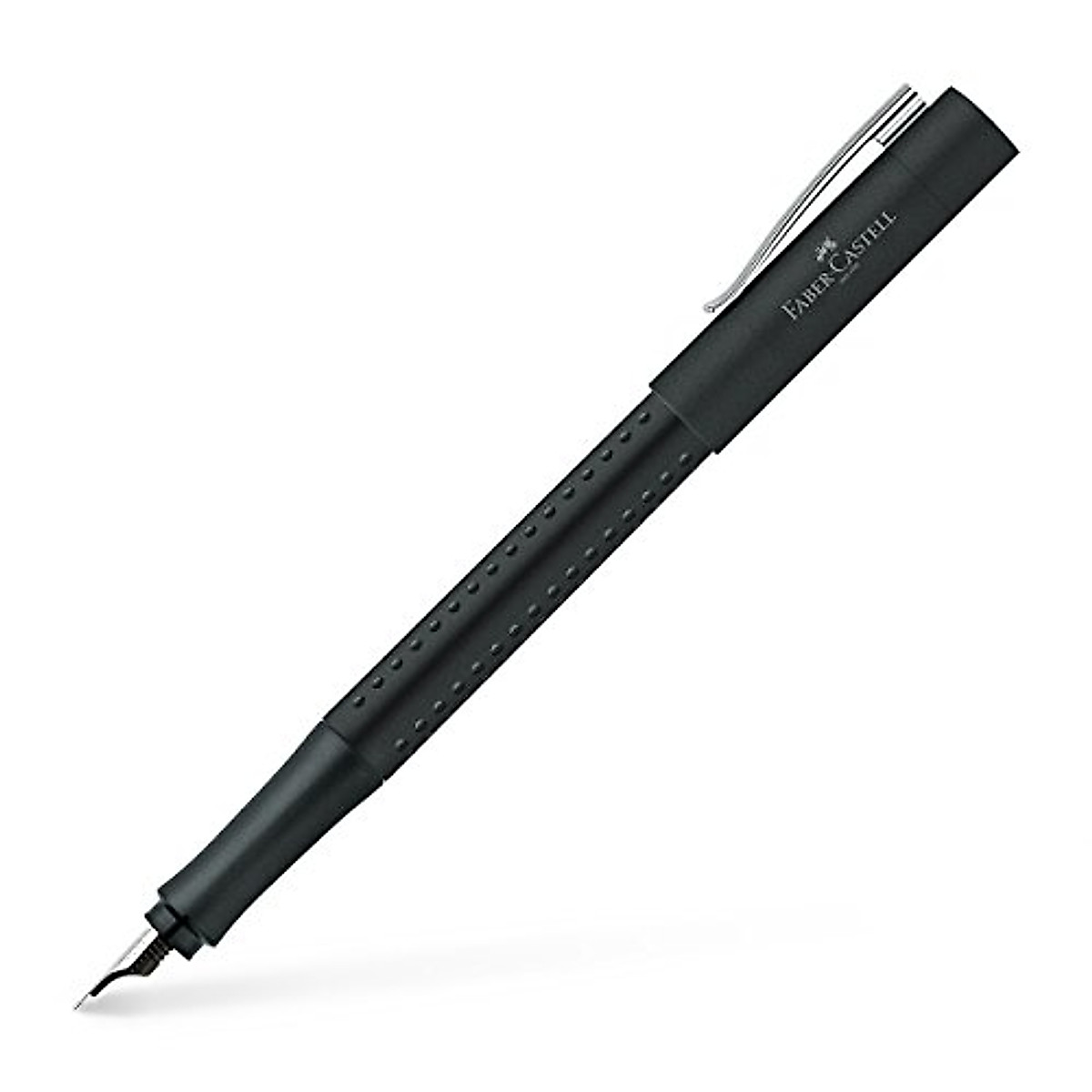 Faber-Castell Grip 2011 Fountain Pen, F Nib Black Black