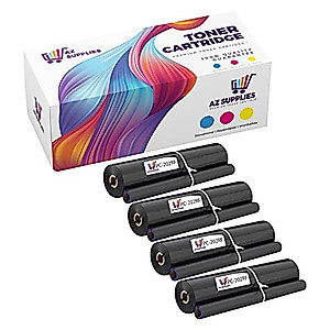 AZ SUPPLIES Compatible Replacement for Brother PC-202RF Refill FOLLS Intellifax 1170-1270-1270E-1570MC-1575MC MFC-1770-1780-1870MC-1970MC 4 Pack