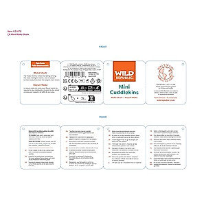 Wild Republic Mako Shark Plush, Stuffed Animal, Plush Toy, Gifts for Kids, Cuddlekins 13 inches