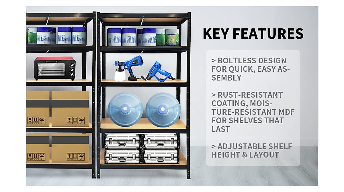 Heavy Duty Garage Storage Shelving Unit - Rigogo