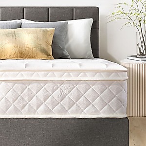 Best Price Mattress 10 Inch Euro-Top Pocket Spring-Mattress - Motion Isolation Individually Encased Pocket Springs, Comfort Foam-Top, CertiPUR-US Certified Foam, Twin