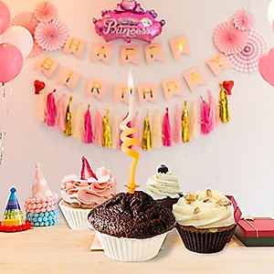 1200 Pieces Mini Paper Cupcake Liners 1.25 inches Baking Cups Wrapper Muffin Paper Cups for Holiday, Baby Shower, Birthday Party, Weddings (1.25 inch, White, Brown)