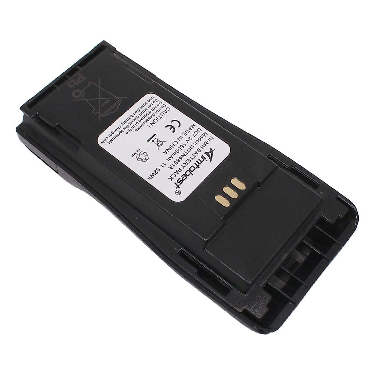 Aimtobest NNTN4851 1600mAh Ni-MH Battery Compatible for Motorola CP200 CP200D PR400 EP450 EP450S DEP450 CP140 CP160 CP180 CP250 GP3688 GP3188 Radio NNTN4851A NNTN4496 NNTN4497