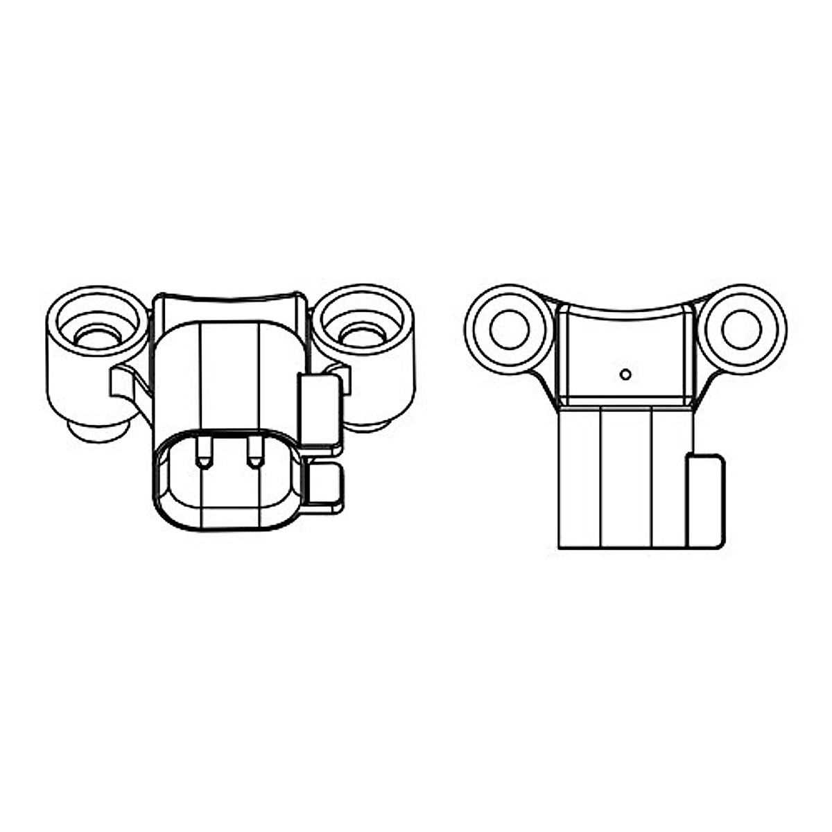 HELLA 011225921 Black 12V BX Trumpet Horn Kit