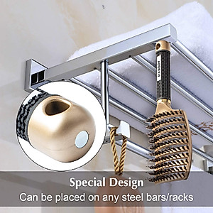 FIXBODY Boar Bristle Hair Brush - Curved & Vented & Oversize Design Detangling Hair Brush for Women Long, Thick, Curly and Tangled Hair Blow Drying Brush (Gold)