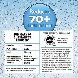 Hamilton Beach AquaFusion Electric Countertop Water Purifier & Filter 64 oz. Pitcher, Compatible with Flavor Capsules, White (87320)