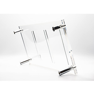 Trading Card Frame Holder Stand Display - 3 Card Slots Clear Acrylic UV Filtering Screwdown