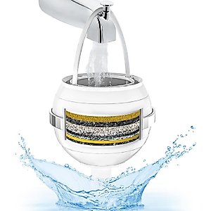 Bath Filter for Tub - Kinder Filter for Bathtub - Bath Water Ball Filter for Tub Faucet to Remove Lead,Chlorine and Fluoride - Hard Water Softener to Improves Skin, Hair and Nails Condition