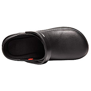 Men and Women's Non-Slip Nursing Chef Shoes Oil Water Resistant Safety Working Shoes for Kitchen Garden Bathroom (7 Men / 8 Women / 9.65″, 39 Black)