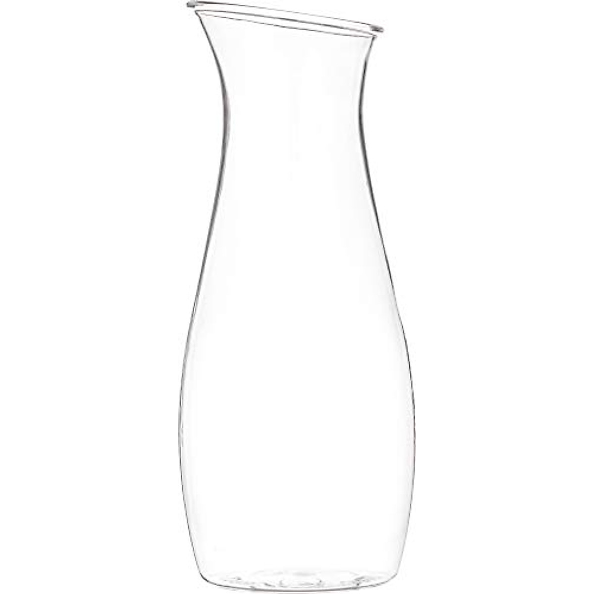 Carlisle FoodService Products 7090207 Cascata Carafe Juice Jar Beverage Decanter Only, Plastic, 1 L, Clear