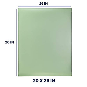 Pacific Arc Vinyl Board Cover. Self Healing and Stain Resistant Green/Ivory Sheet, 20 inches by 26 inches