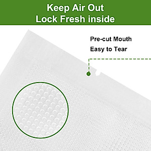Moretoes 200pcs Vacuum Sealer Bags, Pint 6" x 10", BPA Free, Pre-cut Commercial Grade Vac Seal Meal Bags for Food Saver Storage, Meal Prep or Sous Vide