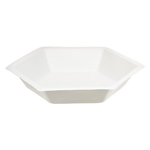 Dyn-A-Med 80053 Polystyrene Hexagonal Small Weighing Dish, 2.5" Top Diameter x 2" Bottom Diameter (Pack of 500)