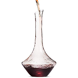 BTaT- Wine Decanter with Stopper, Hand Blown Crystal Glass, Wine Accessories, Wine Carafe, Wine Gift, Wine Aerator, Red Wine Decanter, Wine Air Aerator