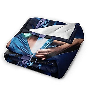 Mick Ronson Throw Blanket Super Soft Flannel Fleece Blankets for Home Bed Sofa 60"x50"