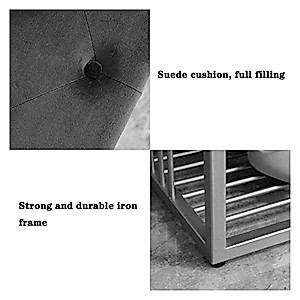 ALDEPO Shoe Cabinet Entryway Shoe Rack with Storage Drawers Iron Art Shoe Changing Stool with Cushion Wardrobe Shoe Rack Shoe Rack Bedside Bench