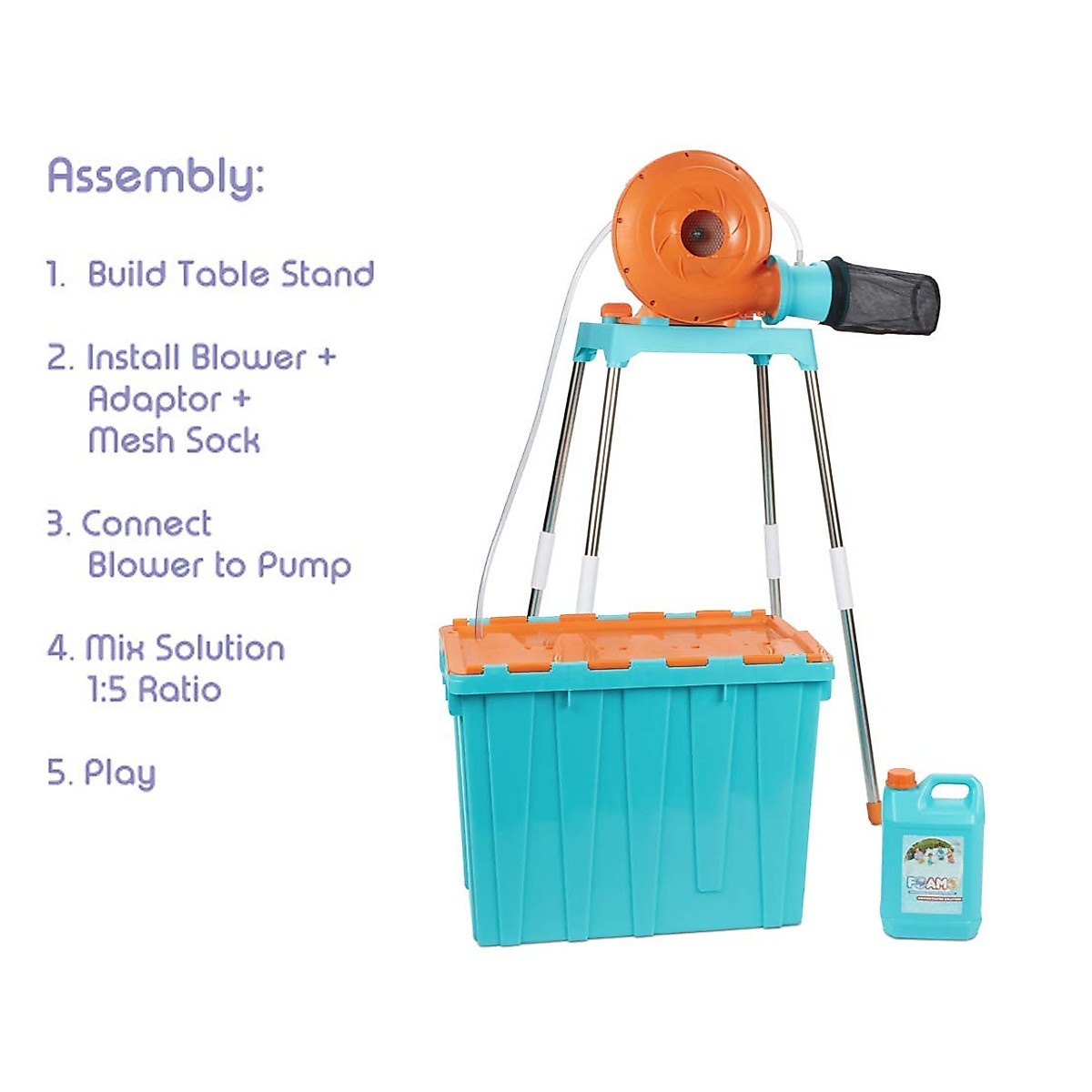 Little Tikes FOAMO Foam Machine is an Easy-to-Assemble Foam Making Toy Perfect for Birthdays, Celebrations or Any Day You Want an Awesome Foam Party