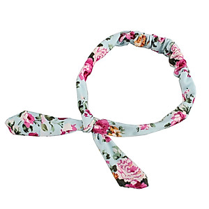 China Rose 50's Floral Ruffles Rompers Backless Dress Bathing Suit Swimwear (0-12 Months, Light Blue)