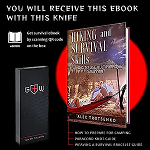 GOOD WORKER Japanese Utility Knife - Letter Opener - Envelope Opener - Mail Opener - Small Black Fixed Blade Knife for Men Women - Kubaton - Secret Santa Gift 130129