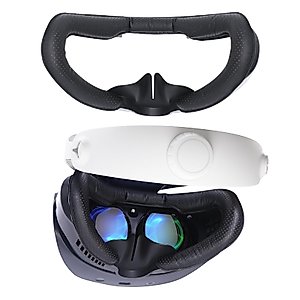 VR Face Pad for PlayStation VR2, Breathable Holes Leather Protective VR Accessories VR Face Cover Cushion Replacement Fitness Facial Interface Bracket Compatible with PS VR2