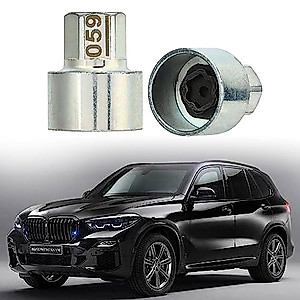 Raguso Anti Theft Lugnut Socket, Wheel Lock Key Simple Installation Sturdy High Strength Metal Professional for Car(059)