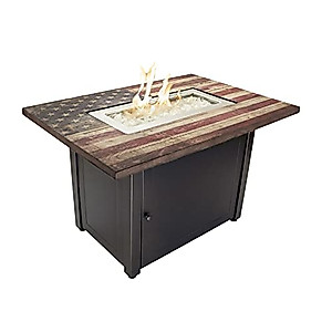Endless Summer, The Americana, 40" x 28" Rectangle LP Gas Outdoor Fire Pit