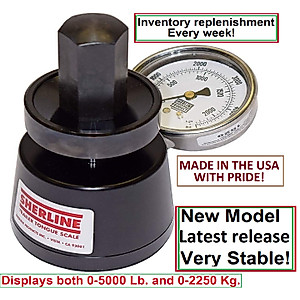 Sherline Hydraulic Tongue Weight Scale (5781) DISPLAYS Both 0-5000lb and 0-2250 Kg. Very Stable