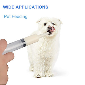 5 Pack 20 ml Large Plastic Syringe, Oil or Glue Applicator, No Needle, for Scientific Labs and Dispensing Multiple Uses Syringes Tools, for Refilling and Measuring Liquids Feeding Pets