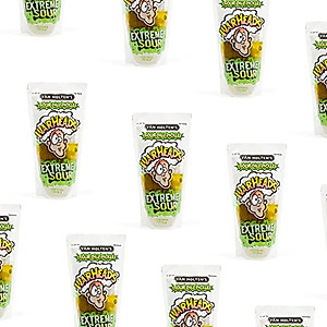 Fountain City Fulfillment Warheads Soda & Candy Variety Pack - Party Box With Black Cherry, Blue Raspberry, Watermelon, Green Apple & Lemon Drinks, Sour Dill Pickle & Popping Candy - 12oz Cans, 5 Pack