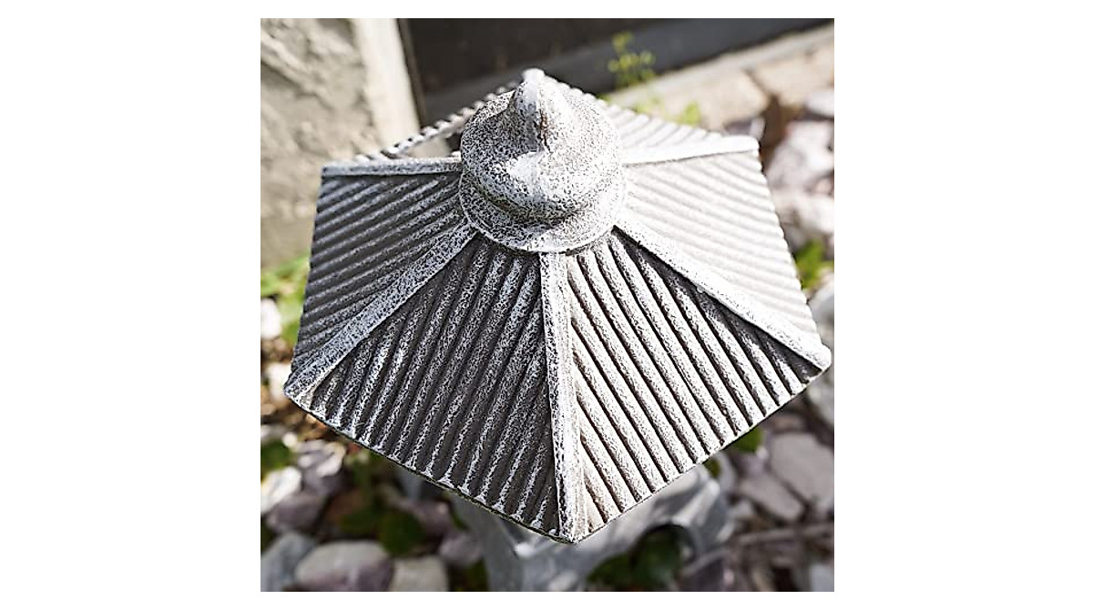 VP Home Tranquil Pagoda Garden Statue | Solar Outdoor Decor