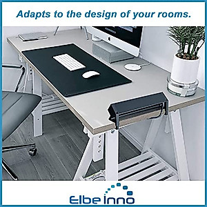 Desk Clamp Power Strip with 4-Outlet & 2 USB Ports, Desktop Power Outlet Clamp Mount Connect with 4.92ft Power Cord for Kitchen, Home, Office