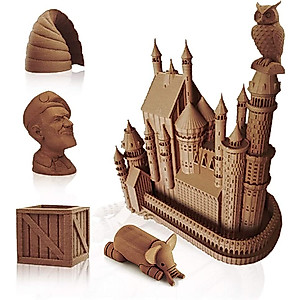 AMOLEN Dark Wood Walnut PLA Filament 1.75mm,Walnut 3D Printer Filament with 30% Real Wood Fiber,Wood Filament,1KG