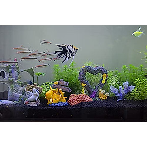 Siger Aquarium Ornaments Resin Big Heart Aquarium Supplies for Theme Decorations Fish Tank Aquatic Plants Accessories