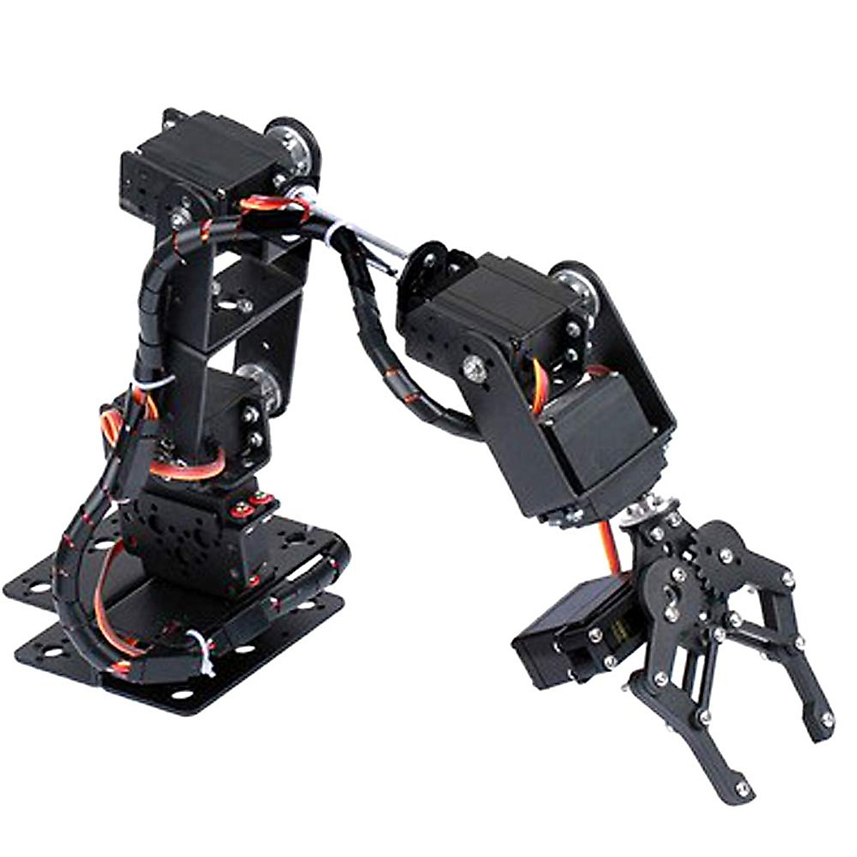 Arm Mechanical Robotic Clamp Claw Kits,6DOF Robot Mechanical Arm Clamp Claw Kit DOF Manipulator Industrial Robot Parts