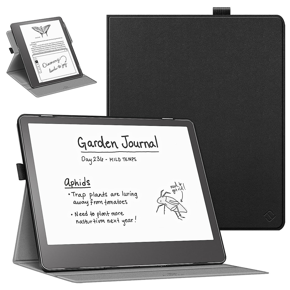 Fintie Rotating Case for Kindle Scribe (2024/2022 Release) - 360 Degree Rotatable Protective Stand Cover with Auto Sleep/Wake for 10.2 Inch Kindle Scribe 2022 and 2024 Releases, Black