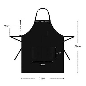 House 2 Home Reality 2-Pack Apron -Black 100% Cotton Apron | Aprons for Women with Pockets | Aprons for Men | Server Aprons |Waitress Apron | Chef Apron | Kitchen Apron | Aprons with Pockets